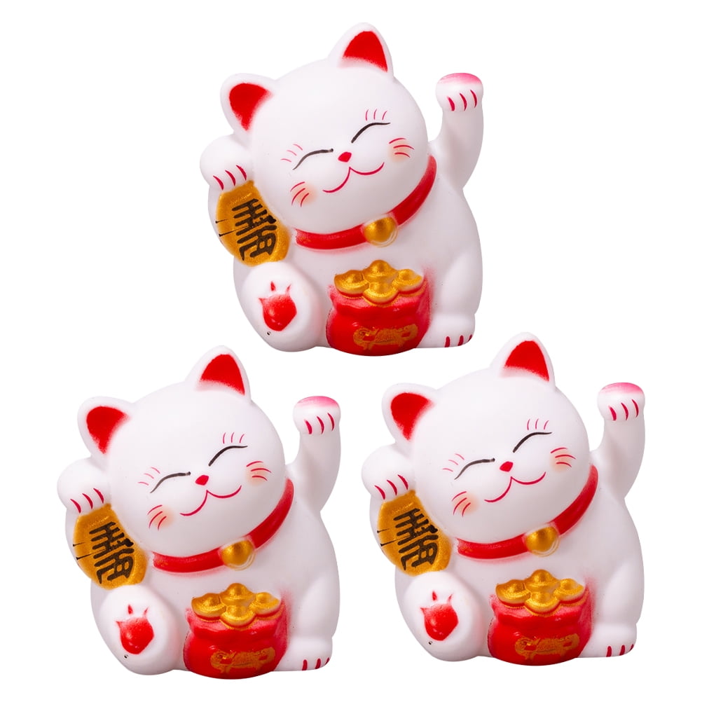 Cat Fortune Figure Maneki Neko Figurine Money Figurines Japanese ...