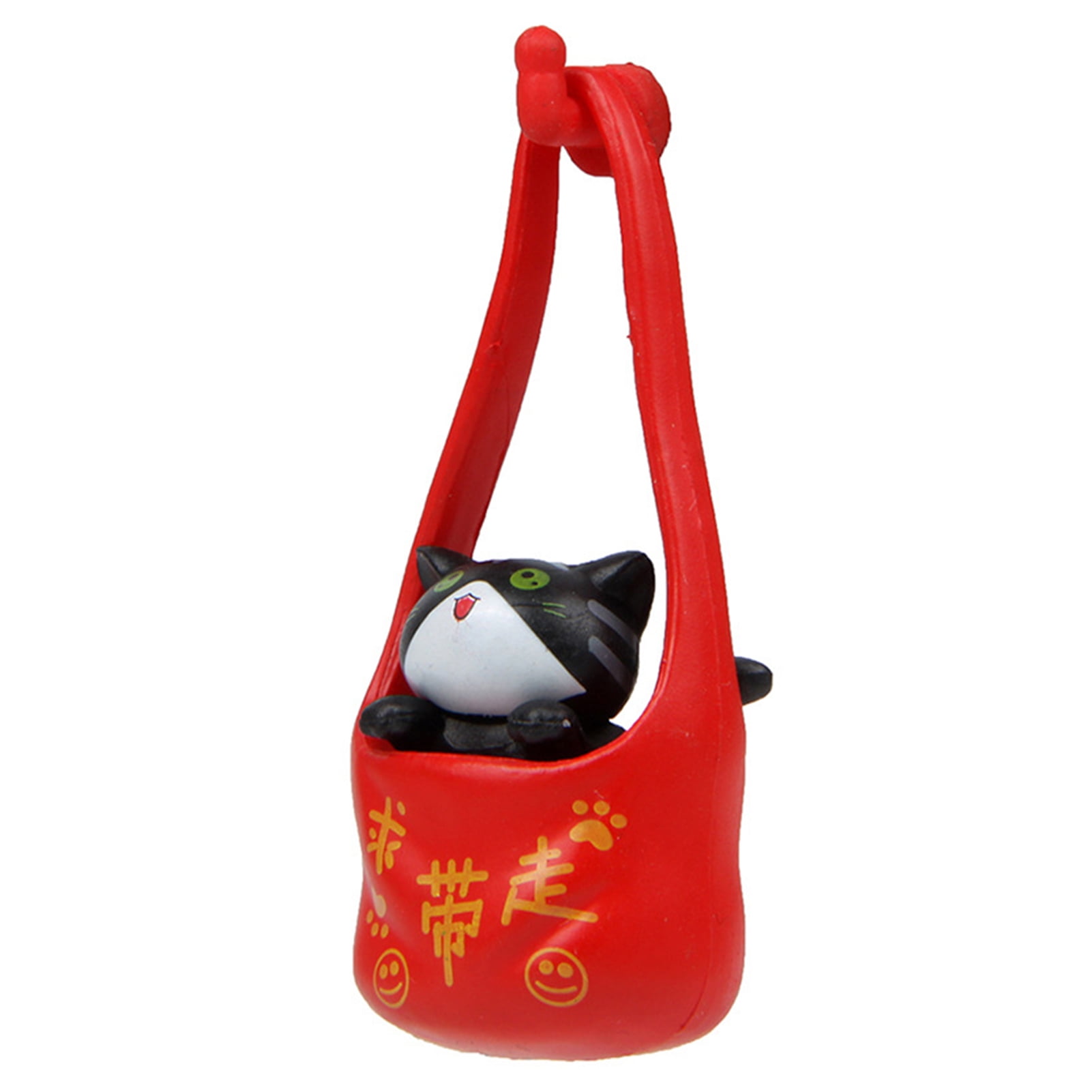 Cat Fridge Magnet Vivid Look Rich Color Optional Cute Hanging Bag Cat ...