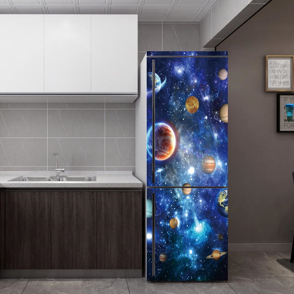 Cat Fridge Refrigerator Stickers Wall Decorative Vinyl Wallpaper For ...