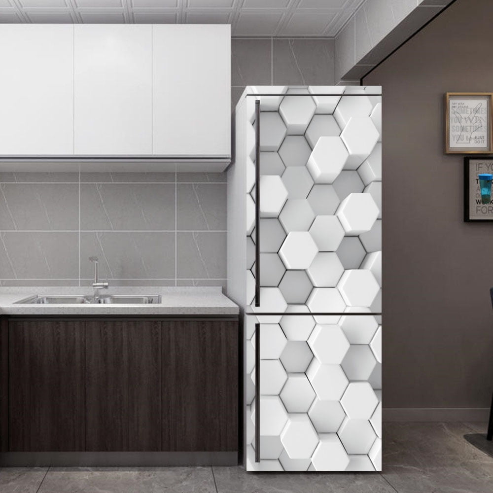 Cat Fridge Refrigerator Stickers Wall Decorative Vinyl Wallpaper For ...