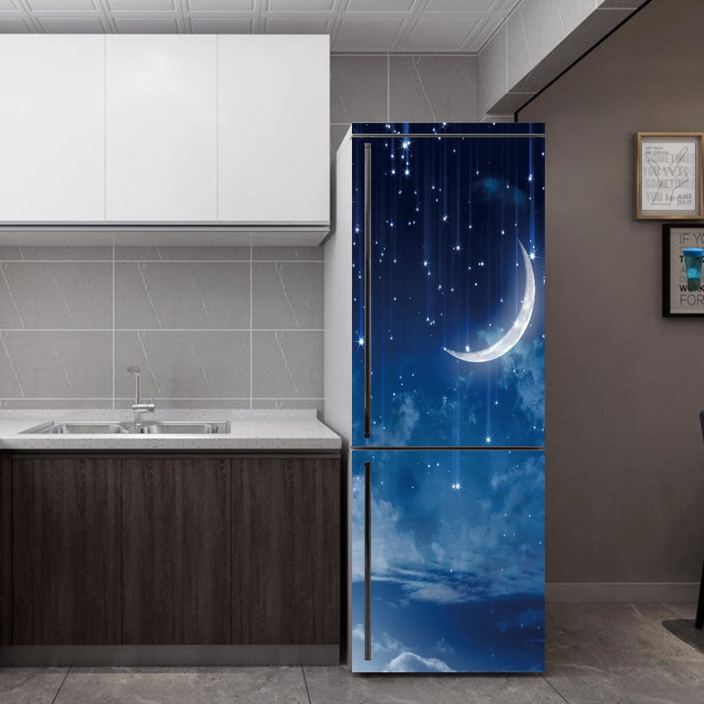 Cat Fridge Refrigerator Stickers Wall Decorative Vinyl Wallpaper For ...