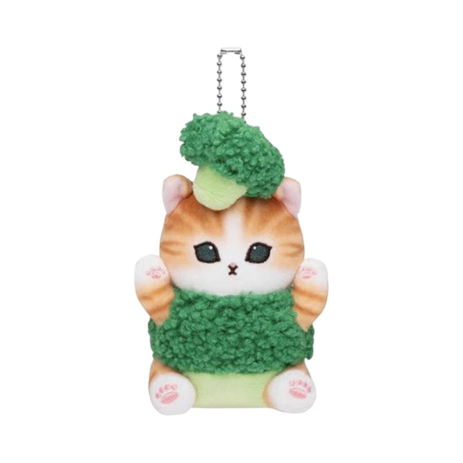 Cat Fruit Veggie Keychain Plush Toy, Miniature Stuffed Animal Gift for ...