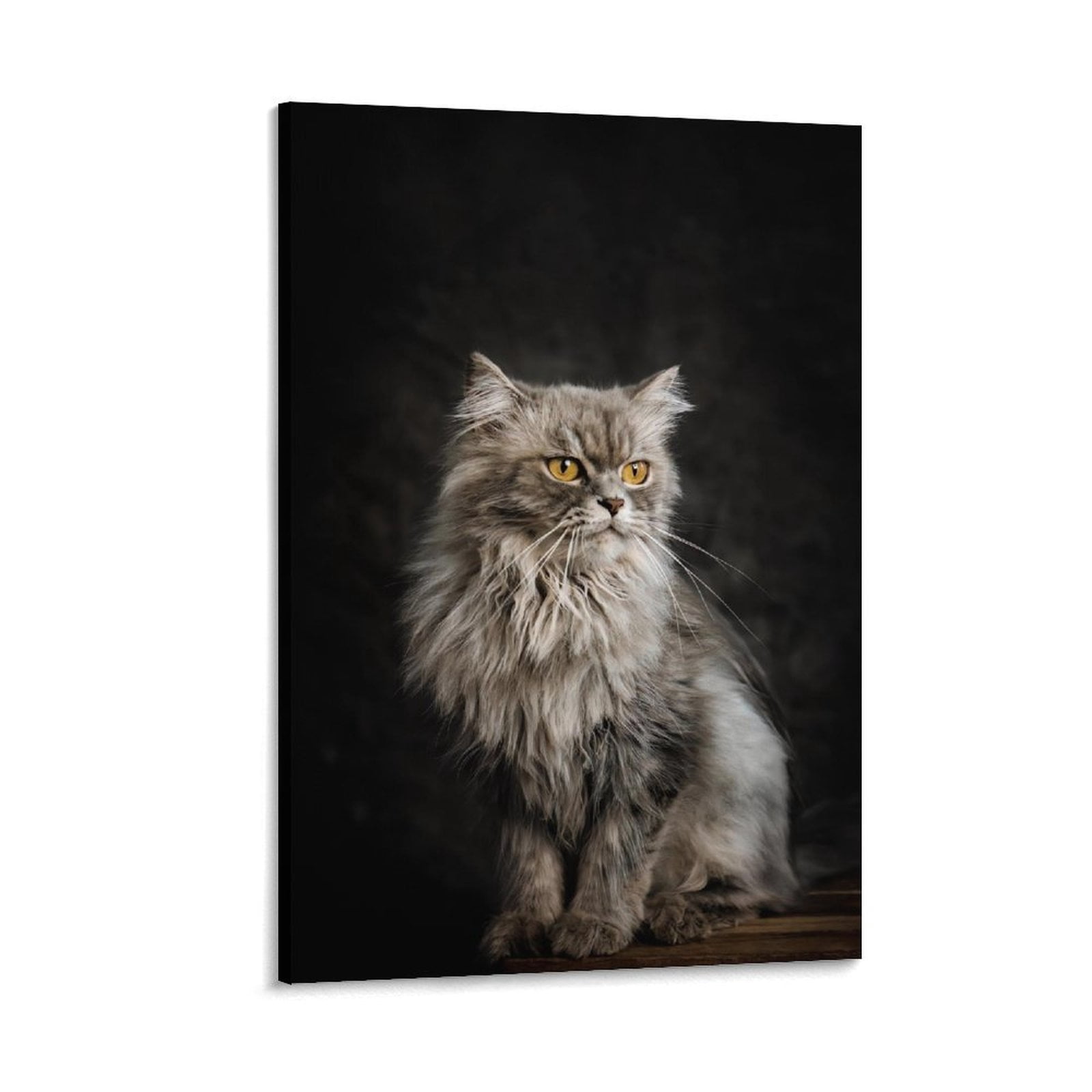 Cat Furry Cute Animal-b Painting On Canvas Wall Art Poster Scroll ...