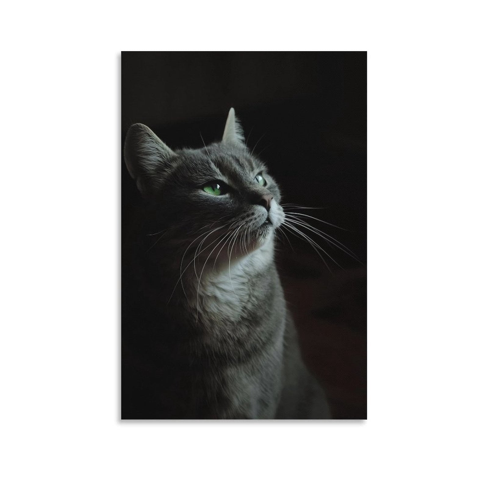 Cat Furry Cute Animal-e Posters Wall Art Painting Canvas Gift Living ...