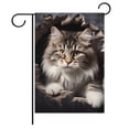 Cat Garden Flag House Banner Double Sided Outdoor Yard Decoration 28" x ...