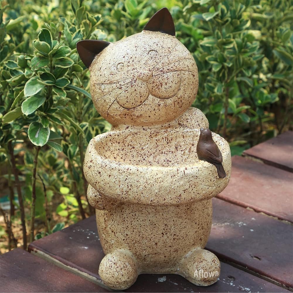 Cat Garden Statues Outdoor Decor,12’’ Height Cat Garden Sculptures ...