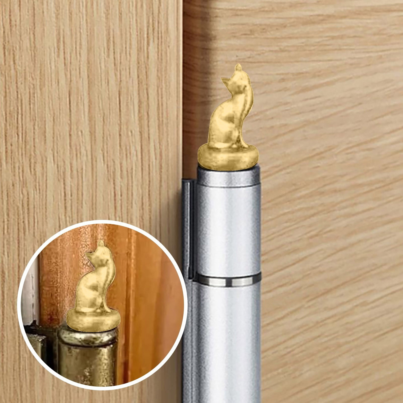 Cat Gargoyle Magnet, Magnetic Hinge Heads Decorative Topper Metal Cat ...