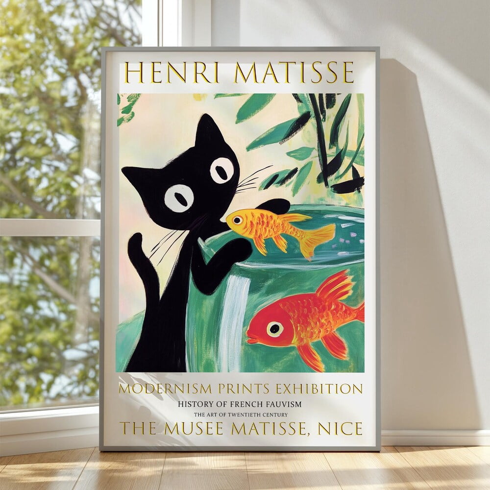 Cat & Goldfish Henri Matisse Print Henri Matisse Prints Matisse Poster ...