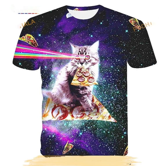 Cat Graphic 3D Shirt - Walmart.com