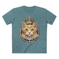 Cat Graphic Unisex 100 Cotton Tee With Unique Animal Golden Medallion ...