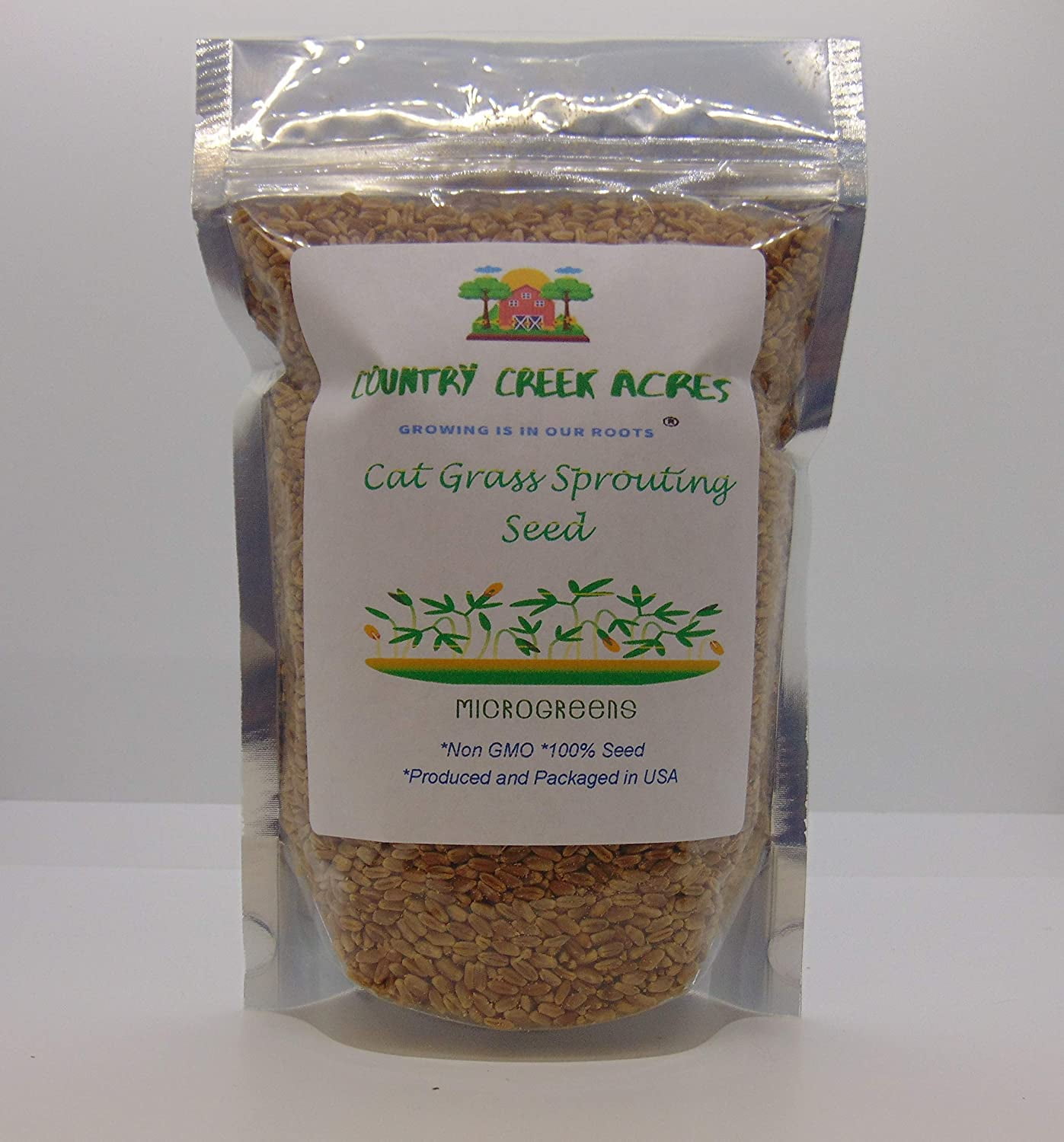 Cat Grass Mix, 16 oz - Grow Cat Grass Sprouts for your Cat. Seeds for ...