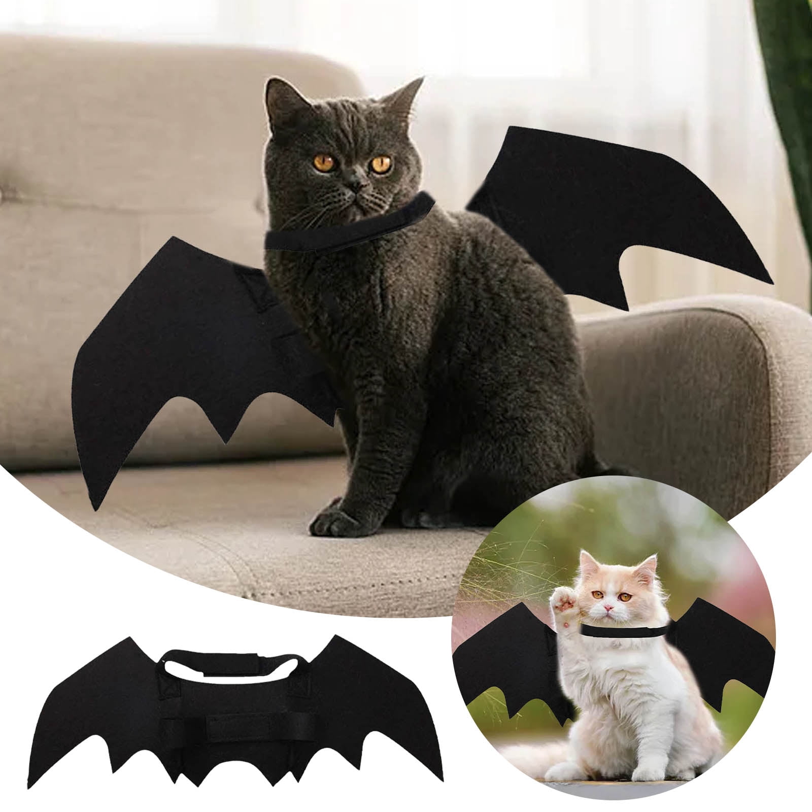 Cat Halloween Bat Wings Pet Halloween Party Dress Up Accessories ...
