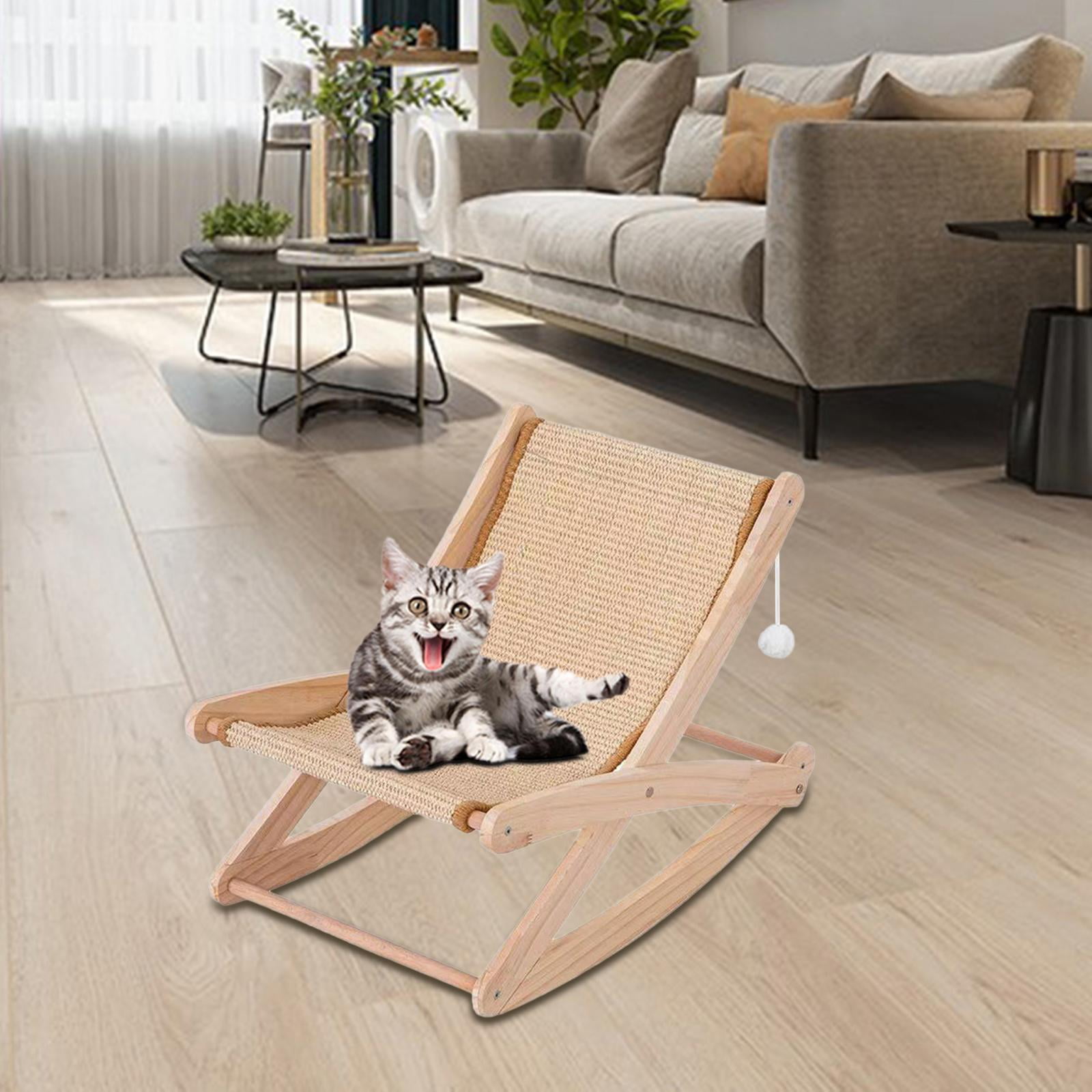 Cat Hammock Bed Cats Raised Bed Cat Lounge Chair for Rabbit Dogs Indoor ...