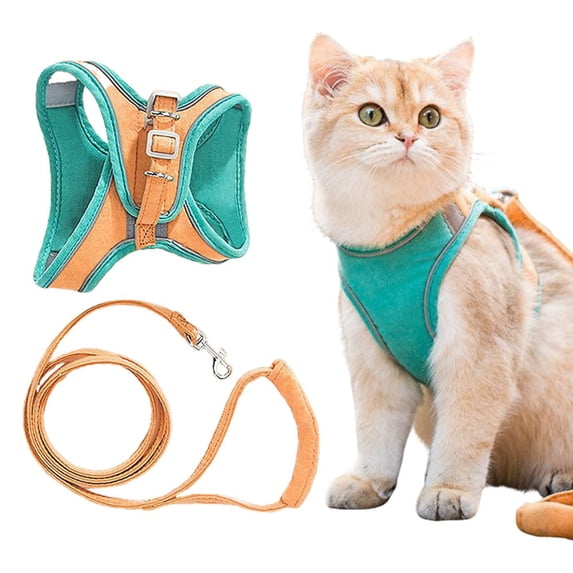 Cat Harness and Leash, 2026 New Escape Proof Cat Leash and Harness Set ...