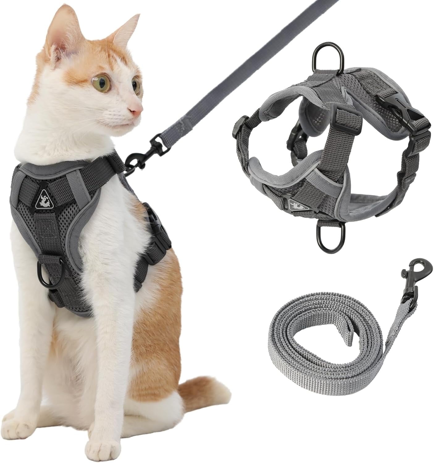 Cat Harness and Leash, Reflective Cat Harness Escape Proof for Walking ...