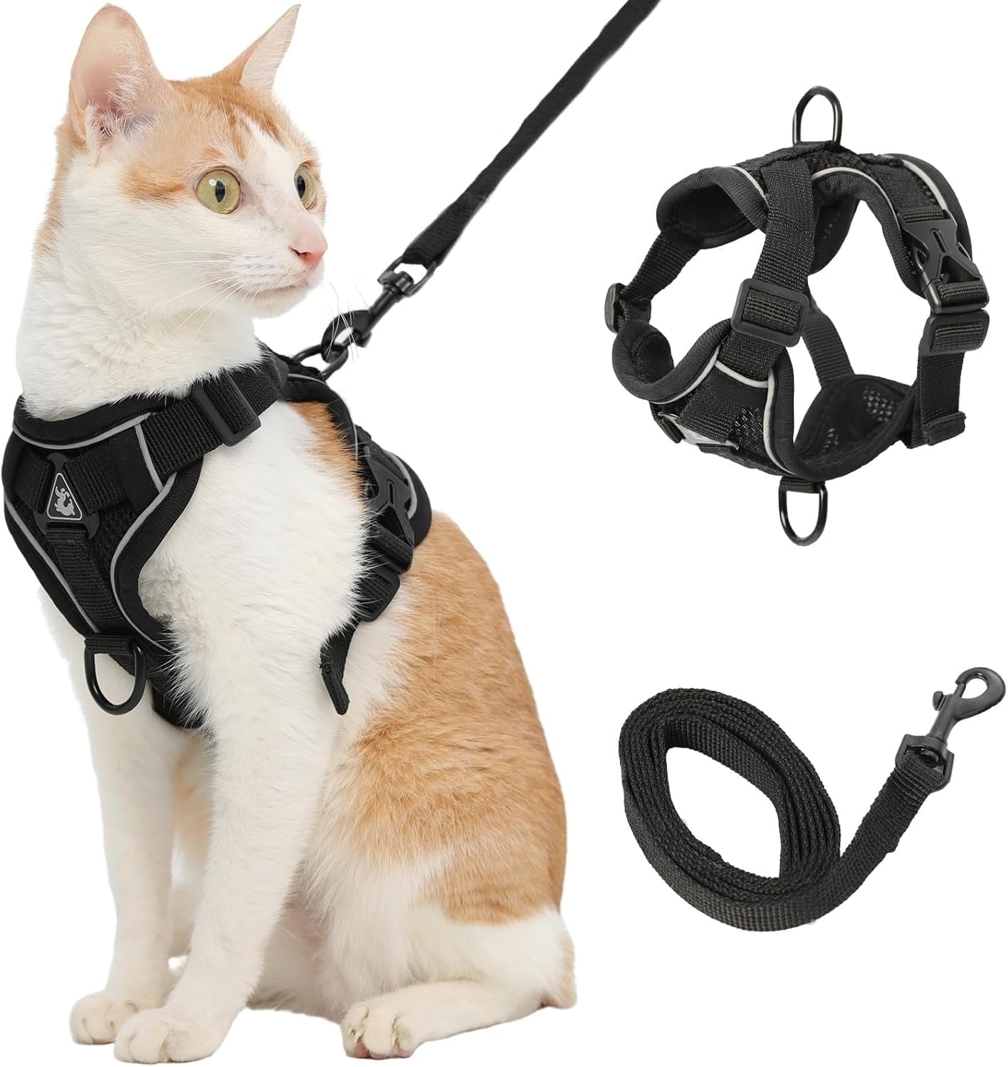 DohrSX Cat Harness and Leash, Adjustable, Reflective, Escape-Proof ...