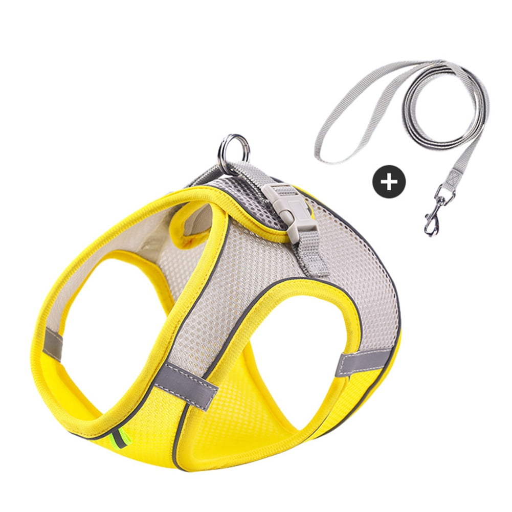 Cat Harness and Leash Set -Adjustable Fit Mesh Cat Harness and ...