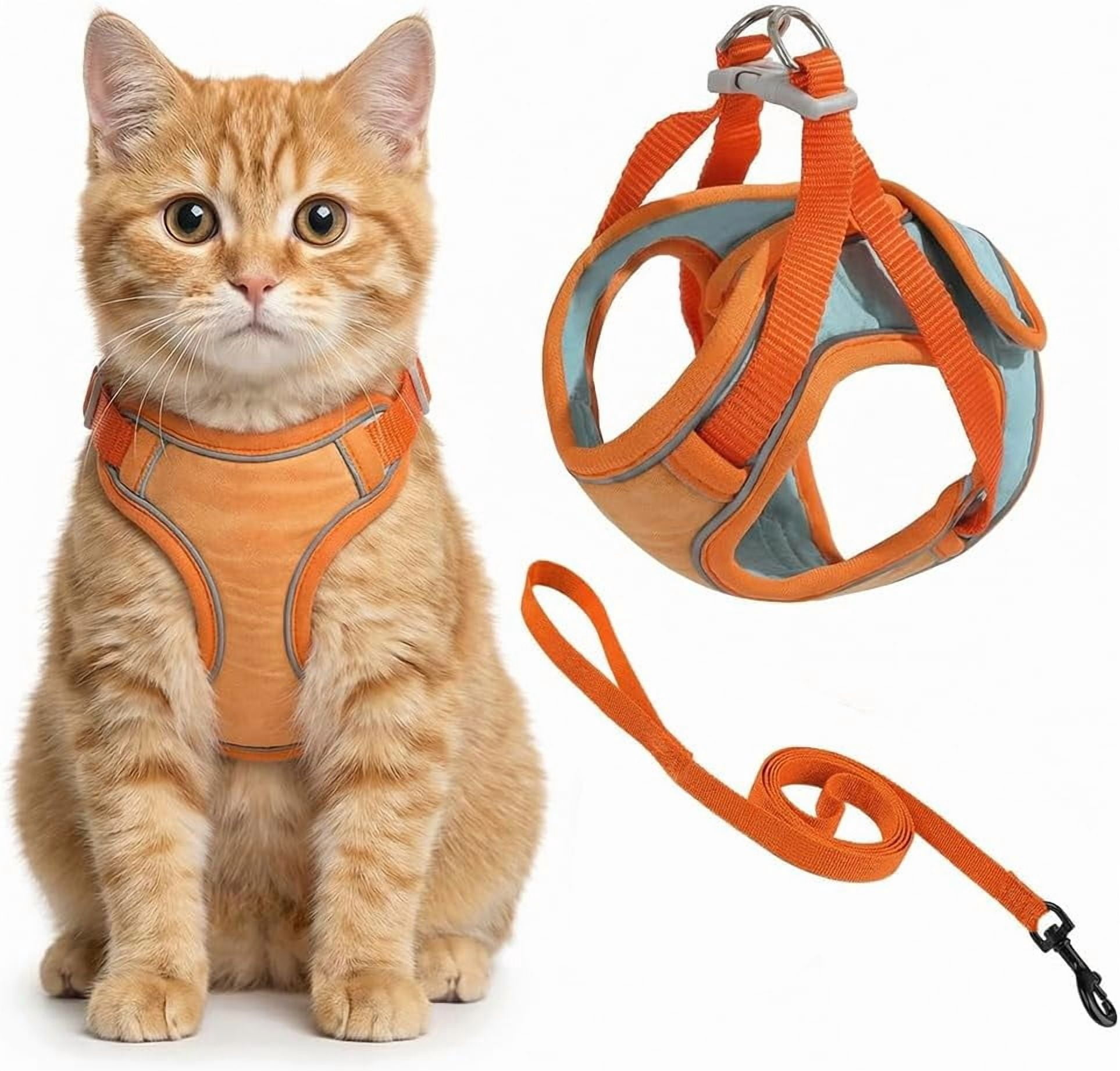 Cat Harness and Leash Set Breathable Adjustable Step in with Handle for ...