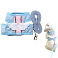 Cat Harness and Leash Set White Wing for Outdoor Travel Walking Escape ...