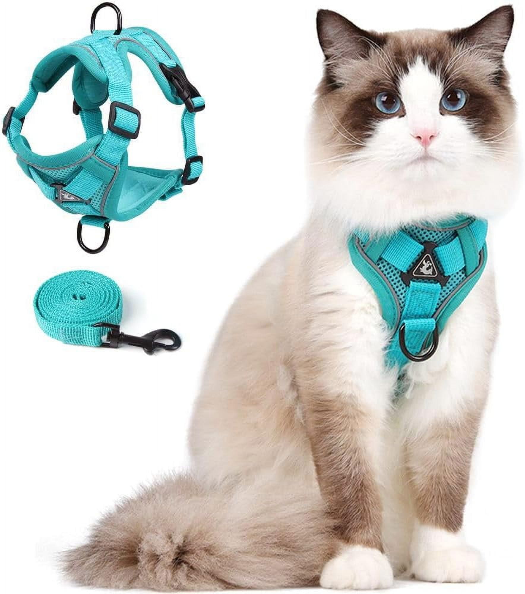 Cat Harness and Leash for Walking, Escape Proof Soft Adjustable Vest ...