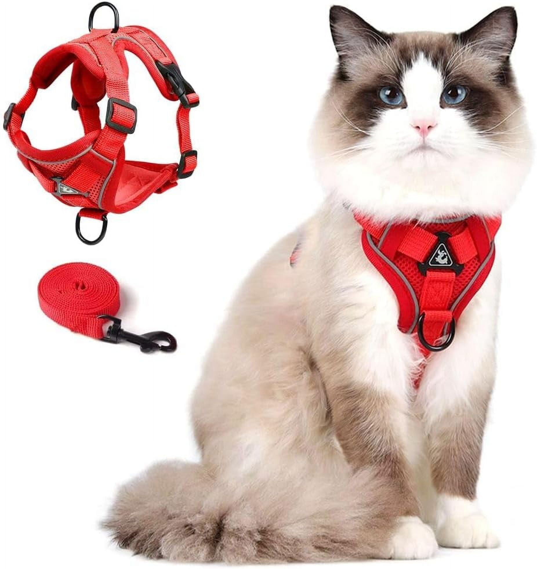 Cat Harness and Leash for Walking, Escape Proof Soft Adjustable Vest ...