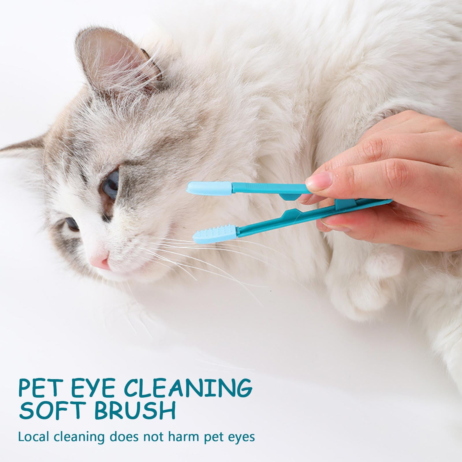 Cat Head Brush Cat Cleaner Pet Eye Comb Brush Pet Tear Stain Remover ...