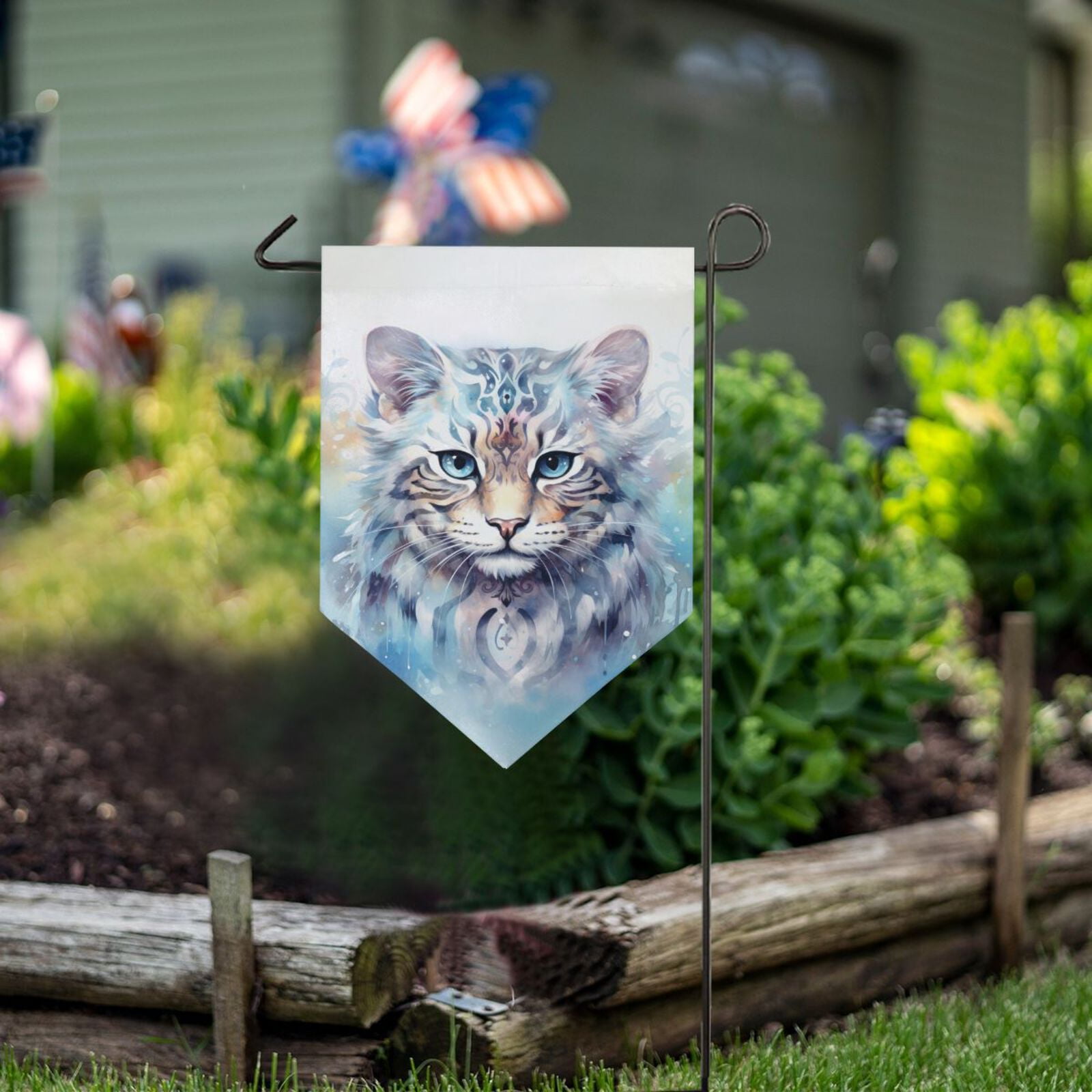 Cat Head Garden Flag 18" x 12.5" Double Sided Yard Lawn Outdoor Decor Small Yard Flags - Walmart.com