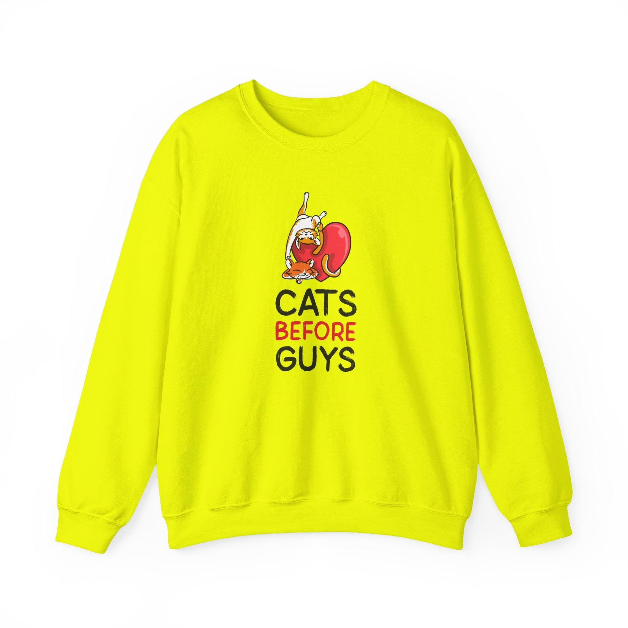 Cat Heart Sweatshirt, Heart Sweatshirt, Cat Sweatshirt, Valentine's Day ...