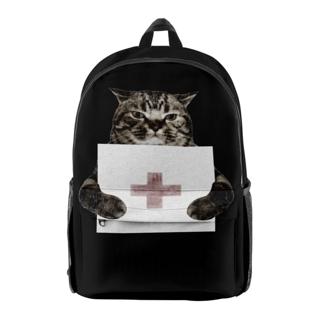 Cat Holding 2 Album 2hollis Merch Backpack Rapper Bags Unisex Fashion ...