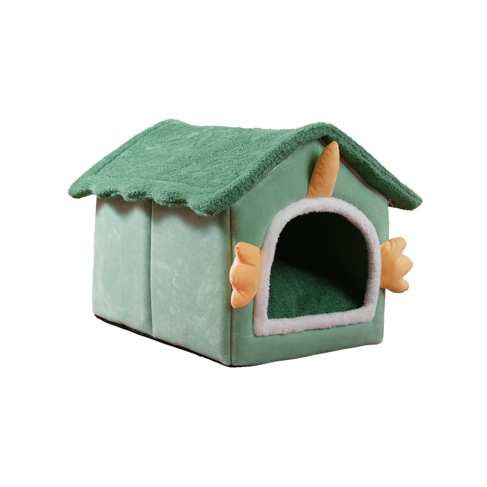 Cat House Bed Cave Removable Self Warming for Winter Soft Indoor Cats ...
