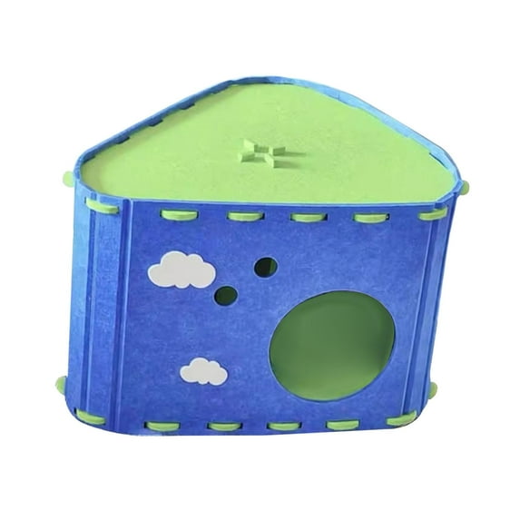 Cat House Bed Hideaway Felt Material Semi Enclosed Design for Indoor ...