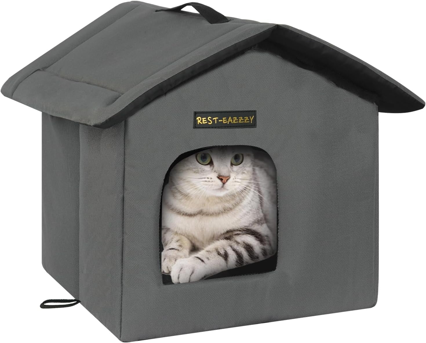 Cat House for Outdoor Cats, Weatherproof and Insulated Feral Cat House ...