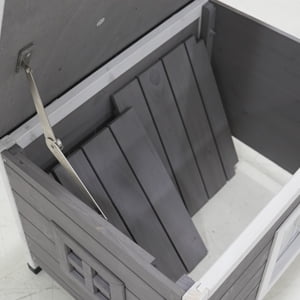 Cat House Waterproof Feral Kitty Shelter Outdoor Indoor Rabbit Hutch ...