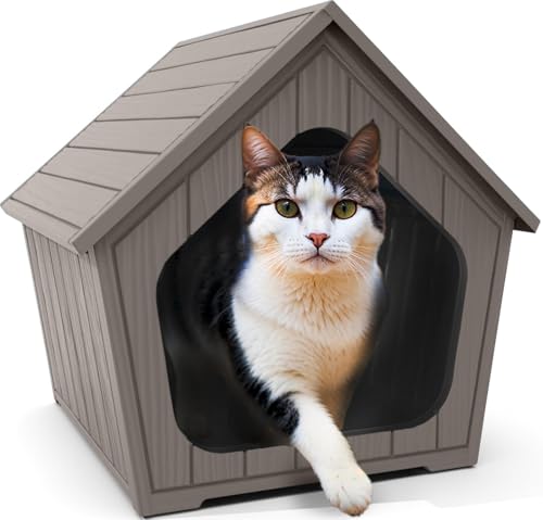 Cat House for Outdoor Indoor Weatherproof Cat Shelters for Small ...