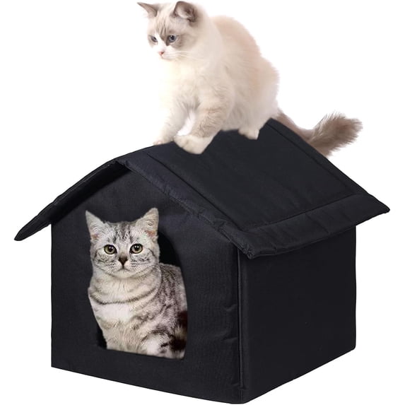 Cat Houses for Outdoor Cats, Weatherproof Outdoor House for Feral Cats ...