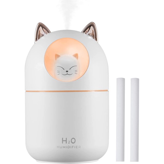 Cat Humidifier Cool Mist Humidifiers - Humidifiers for Bedroom 300 ml ...