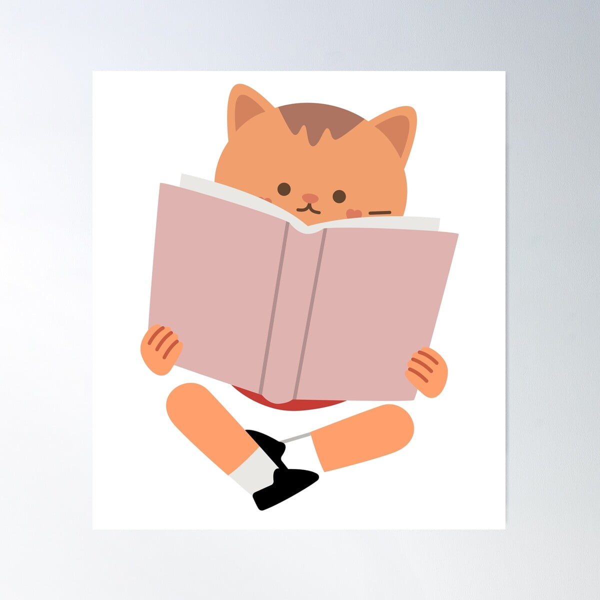 Cat I Read Banned Books Poster Wall Art, Modern Wall Decor For Living ...