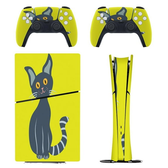 Cat, Illustration PS5/PS5 Slim Digital Disc Skin Sticker For Console ...