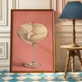 Cat In Coupe Glass Coquette Cocktail Sleepy White Cat Bar Cart Pink ...