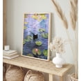 Cat In Monet Water Lilies Black Cat In Pond Cat S For Cat Lovers Pond ...