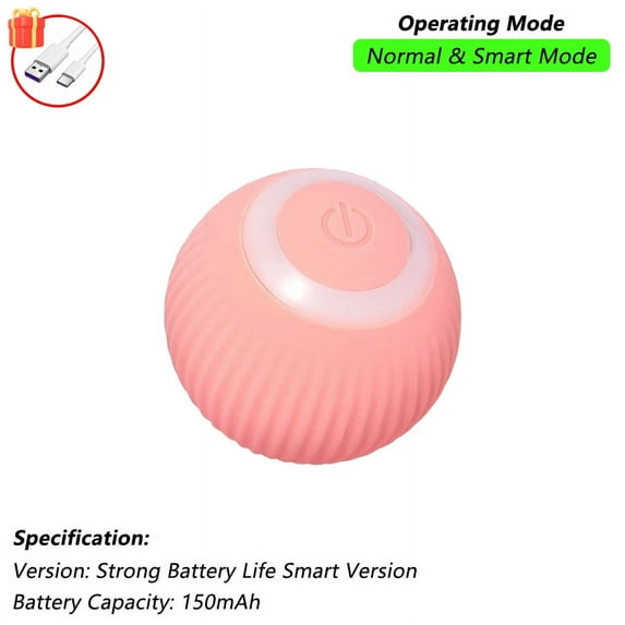 Cat Interactive Ball Toy, Automatic Rolling Ball with Tail ...