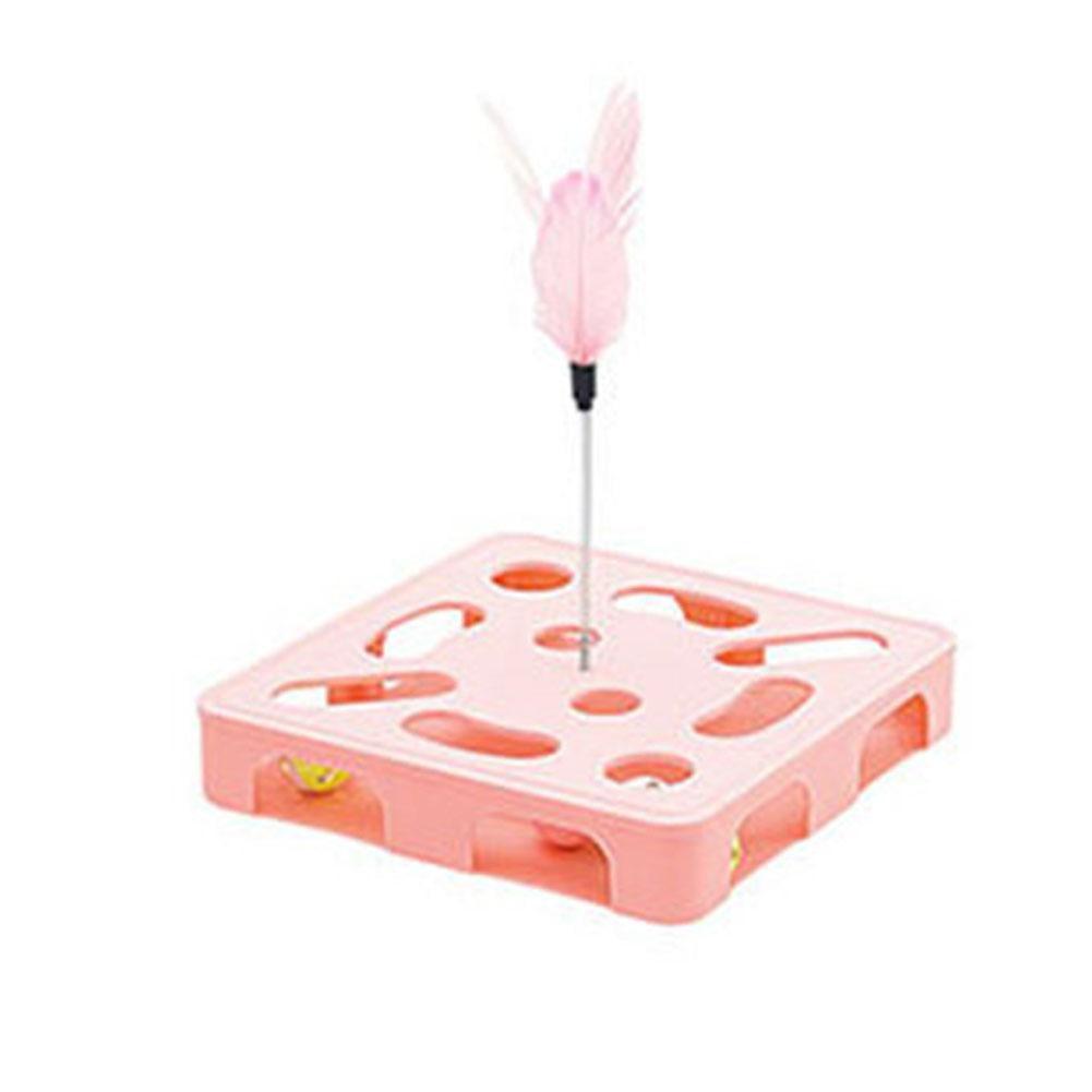 Cat Interactive Box Puzzle Toy with Small Balls, Indoor Hunting ...