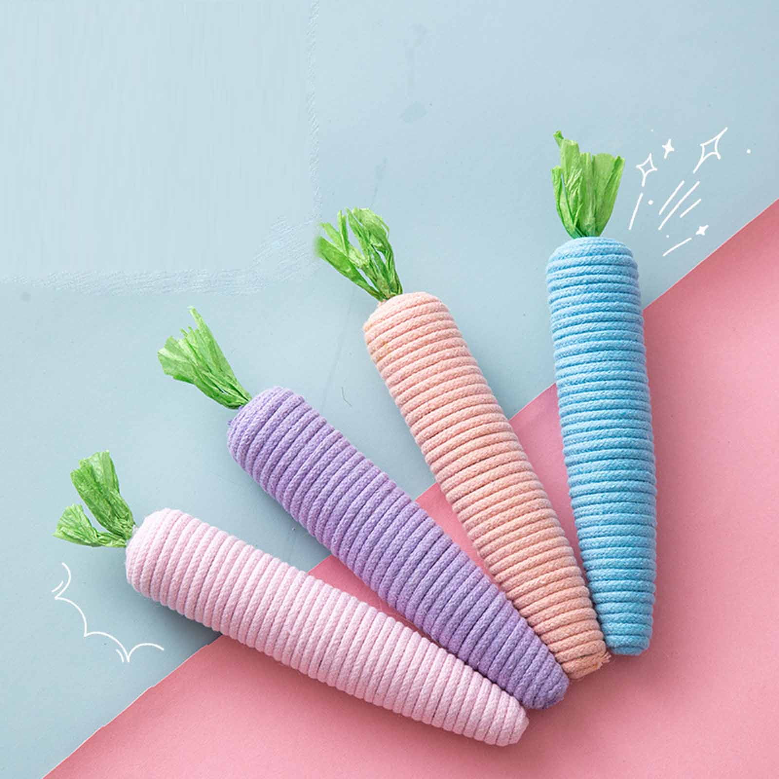 Cat Interactive Chew & Scratch Toy, Realistic Carrot Shaped - Helps ...