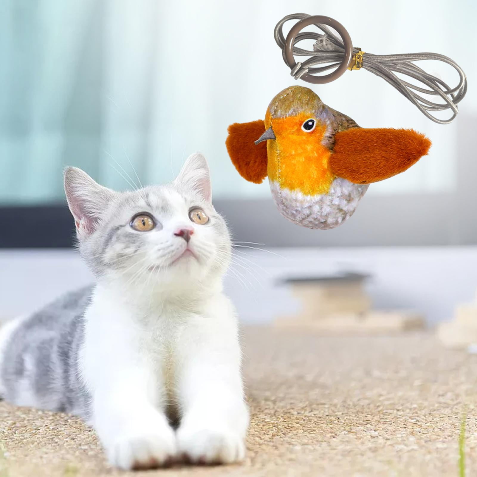 Cat Interactive Toy Chirping Bird Squeaky Toy Small Animals Toy Kitten ...