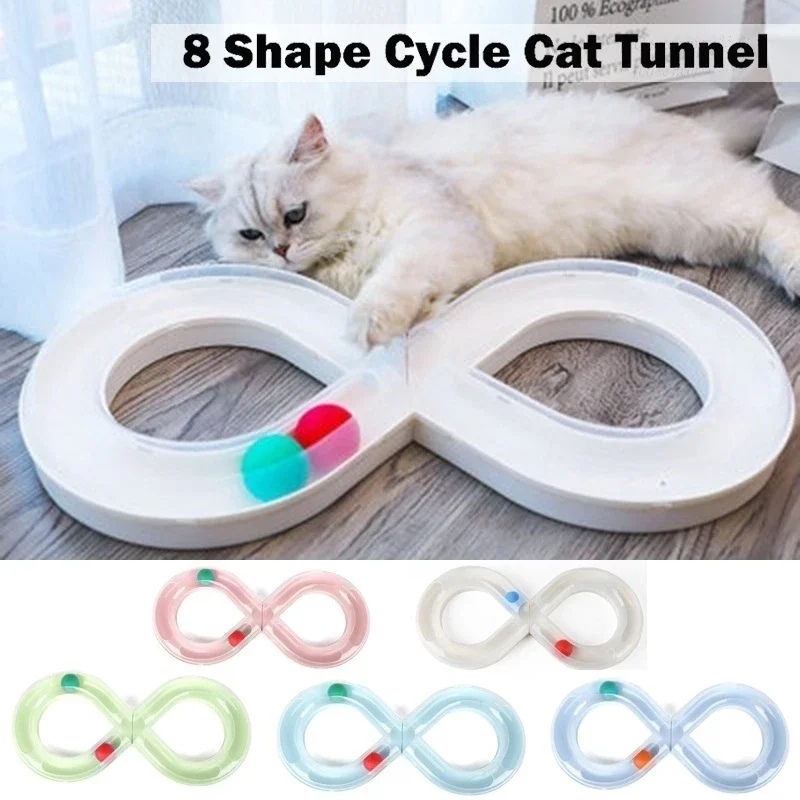 Cat Interactive Toy Roller Circuit Toy Tunnel Design Rotating Running ...