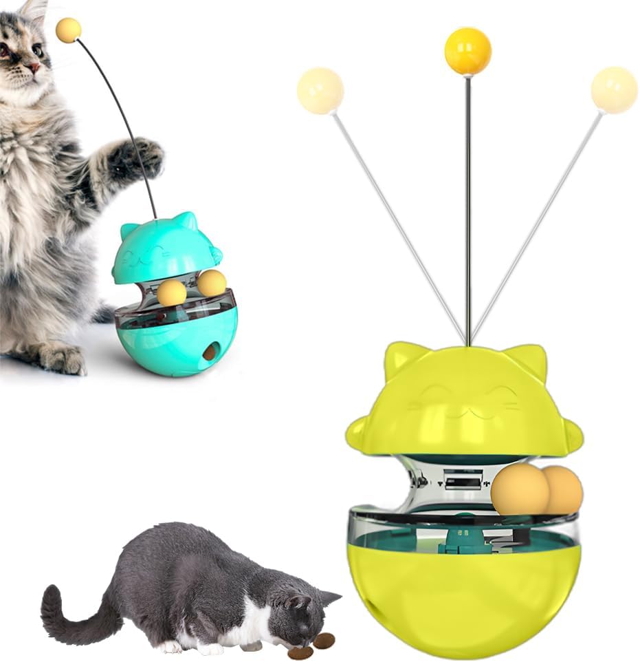 Cat Interactive Toys for Indoor Cats, 2024 New Cat Teaser Wand Toy, Cat ...