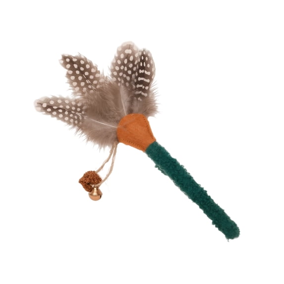 Cat Interactive Toys With Silvervine Catnip Gallnut Stick , Deep Green ...