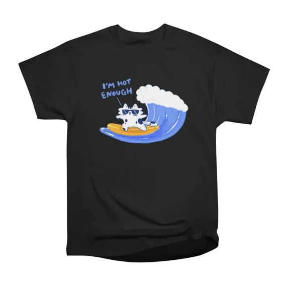 Cat Is Surfing On The Sea T-Shirt Tee Gift For Him Merch For Her ...