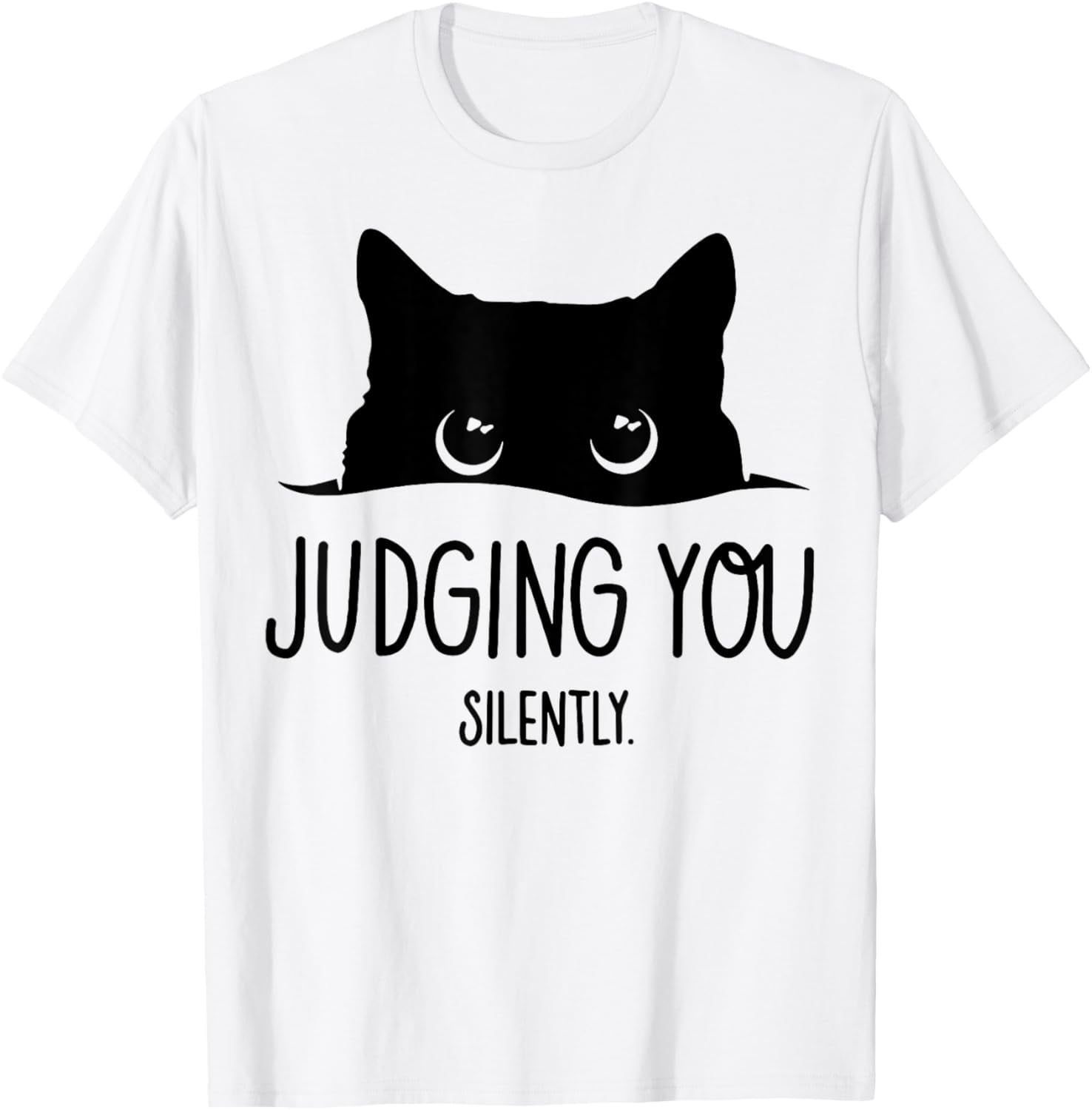 Cat Judging You Silently Men Women T-Shirt - Walmart.com