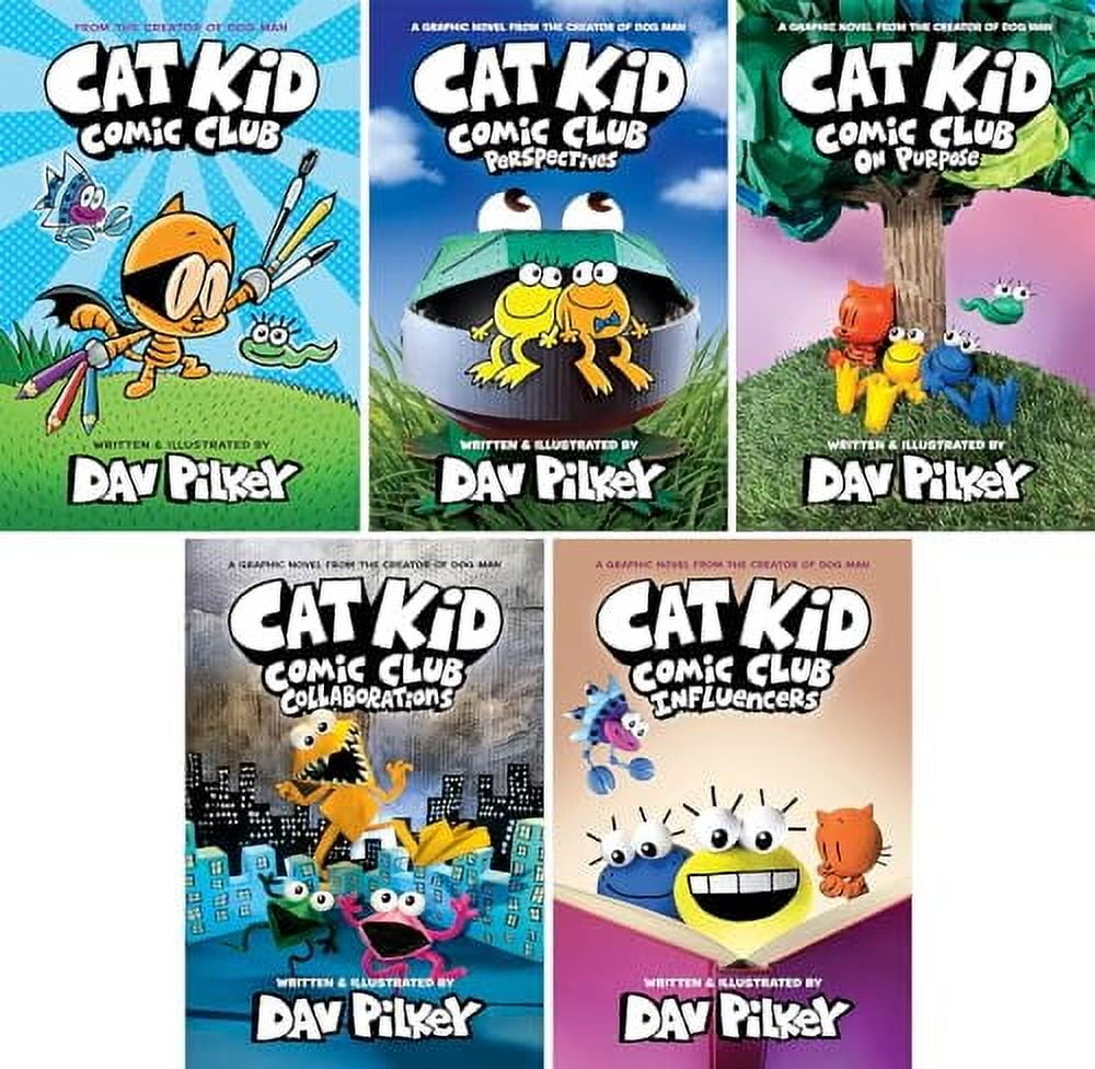 Cat Kid Comic Club Series Set of 5 Books. Perspectives, On Purpose ...